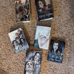 Hardback Twilight Saga Dust Jacket Set Featuring Original - Etsy