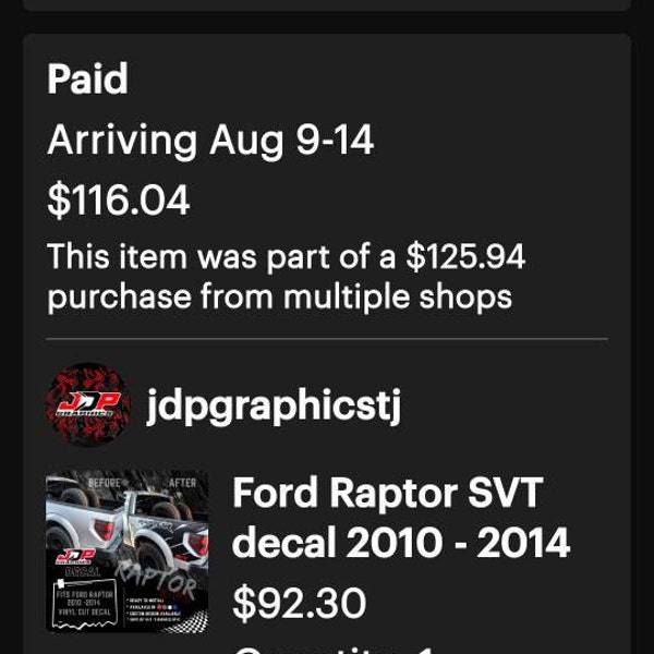 Ford Raptor SVT Decal 2010 - 2014 - Etsy