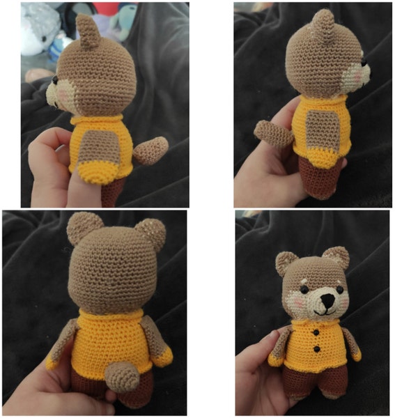 French/ English/ Spanish/ Vietnamese Amigurumi Crochet Pattern: Aki the ...