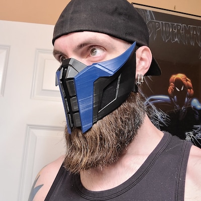 Mortal Kombat Mask Cyber Sub Zero. Subzero Raw 3d Printed. 3d Printed ...