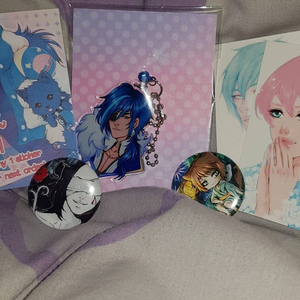 STICKER Grab Bag! Super Cute Manga & Anime Art Stickers, Original Art ...