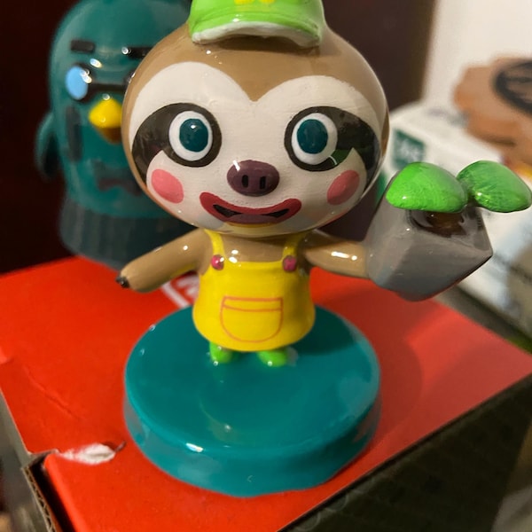 KIRBY Custom Hand Painted Kirby Open Mouth Figurine, Forgotten Land ...