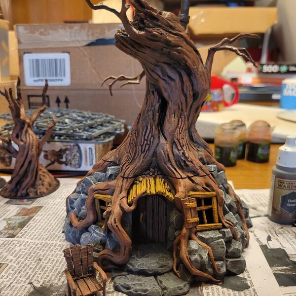 Witch's Hovel - Shadowfey Wilds 28mm 32mm Wargaming Terrain D&D, Dnd ...
