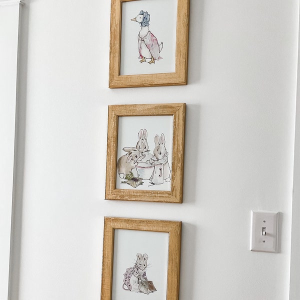 Set of 3 Beatrix Potter Nursery Art Prints. Beatrix Potter Downloadable ...