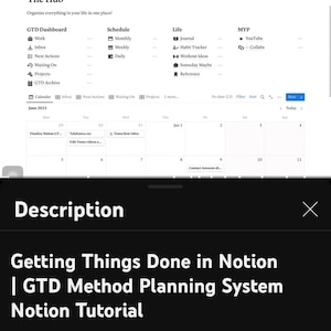 Personal Getting Things Done Printable Planner Inserts, GTD Method ...