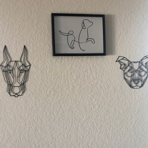 Border Collie Metal Wall Art Geometric Dog Wall Decor Wire - Etsy