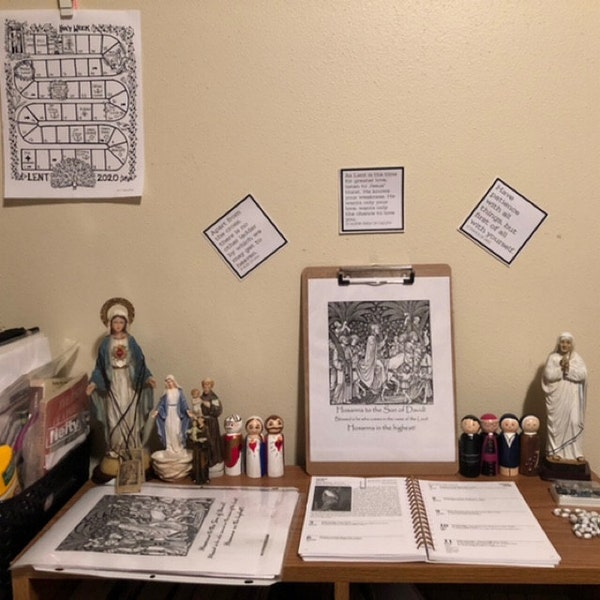 Holy Week Prints: Lent Decor / Liturgical Year / Catholic Art ...