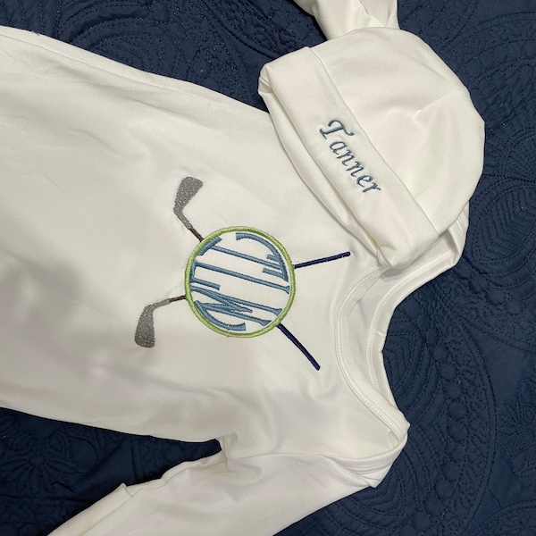 95% Polyester Baby Gown and Hat Sublimation Blank Set! Infant Sleeper ...
