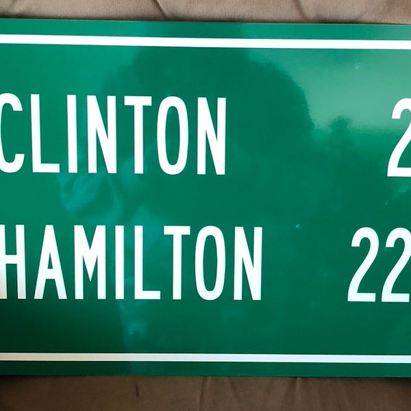 Personalized Highway Distance Sign To: Custom Location, Great Unique ...