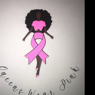 Survivor Svg, Pink Ribbon Svg, Queen Clipart African American Png Dxf ...