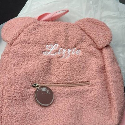 Custom Teddy Bear Backpack Toddler Backpack,custom Name Backpack ...