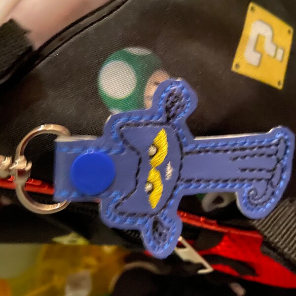 Pete the Cat Keychain Keyfob Embroidered Fob - Etsy