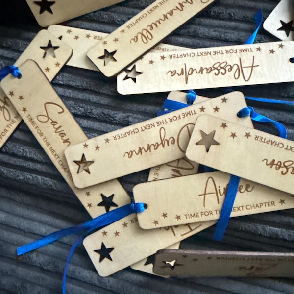 Personalised Wooden Bookmark | Gift Idea | Any Name | Student Incentive ...