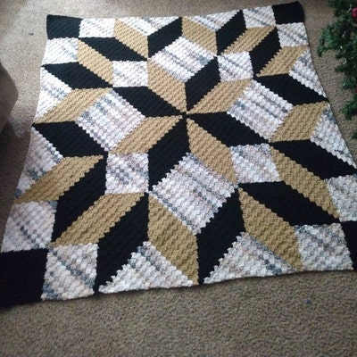 Dinosaur Kids Afghan C2C Crochet Pattern, Written Row by Row, Color ...