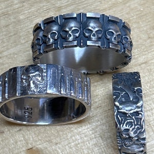 Barong God of Good Mens Ring in Silver, Balinese Mythology Gothic Ring ...