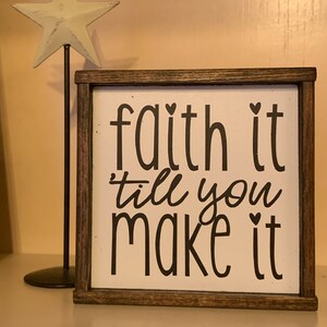 Faith Black & White Tiered Tray Decor Christian / Religious | Etsy