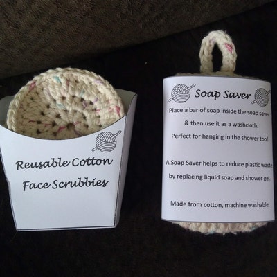 Face Scrubbies & Soap Saver Crochet Pattern, Including Templates for ...