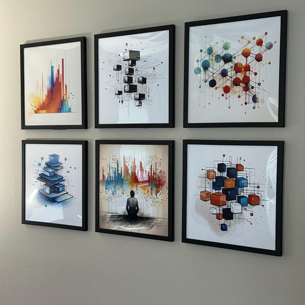 Data Coaster - Analytics Art Print | Minimalistic Illustration | Office ...