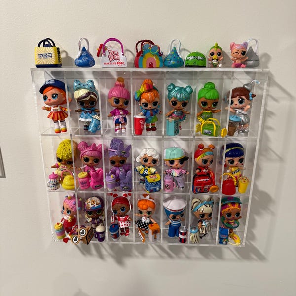 Wall Hanging Acrylic Mini Brands Display Case -150 Openings - Etsy
