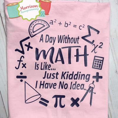 SVG Math Subject School Monogram Frame Cutting File DXF, AI Commercial ...