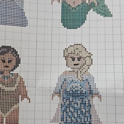 Cross Stitch Pattern: Star Character Christmas Carol Singers, PDF ...