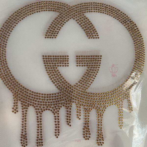 Tiger Rhinestone Transfer Bling Hot Fix Iron on Patch Motif Design ...