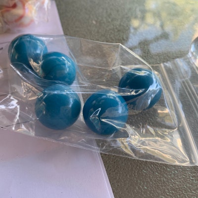 New for 2020 25mm opal Light Blue Glass Marble Shooters 1 Inch Pack of ...