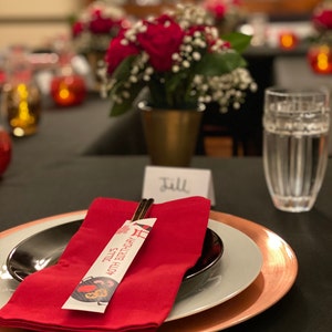 Hibachi Party Decor, Hibachi Chopstick Sleeves, Hibachi Decor ...