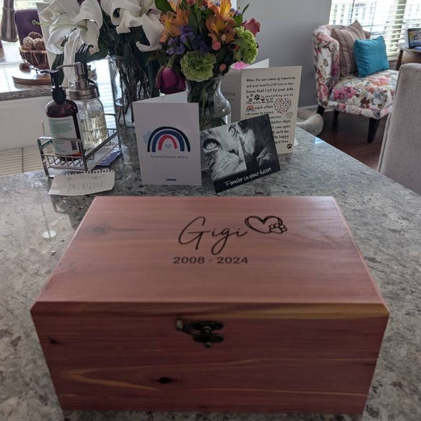 The Perfect Box 12 X 8 Engraved Wood Box With Lock, Engraved Cedar Box ...