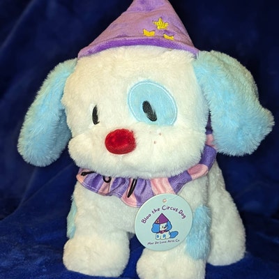 Clown Dog Plush. Circus Plush , Clown Plush , Plush Toy, Clown Gift ...