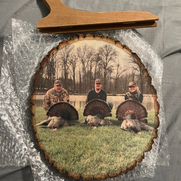 Hunting Decor Custom Wood Photo Hunting Gift Rustic Hunting Picture on ...