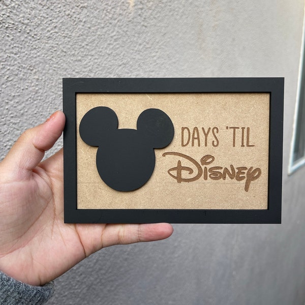 Days ‘til Disney Countdown Sign - Etsy