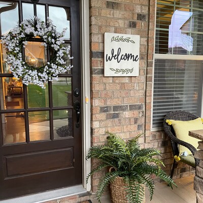 Welcome Sign Wood Shiplap Sign Farmhouse Wall Decor Rustic - Etsy