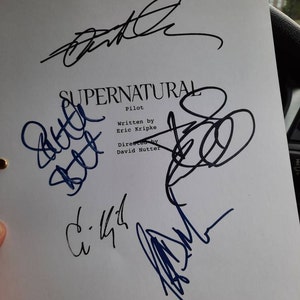 Supernatural TV Signed Script Autograph Screenplay Jensen Ackles, Jared ...