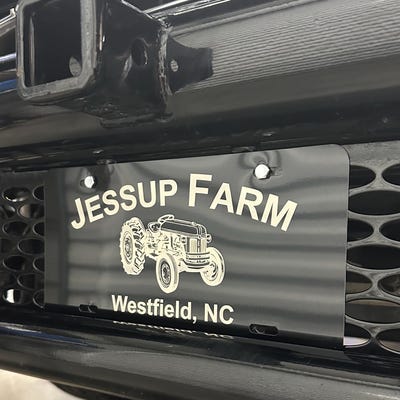 American Flag Laser Engraved License Plate, Laser Engraved License ...