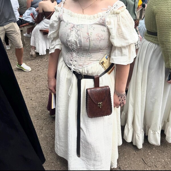 Renaissance Corset, Peasant Bodice, Embroidered Corset, Straps Festival ...