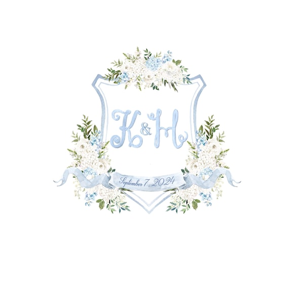 Custom Wedding Crest Custom Crest Wedding Crest Wedding Logo ...
