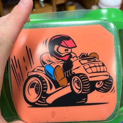 Racing Lawnmower Cartoon Isolated Vector Illustration Digital Download ...