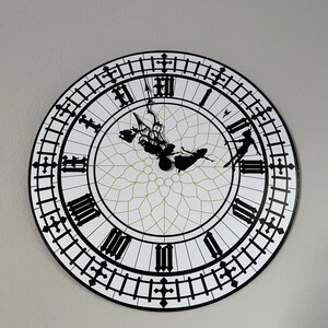 Modern Wooden Box City Two-story Clock Pendulum Wall Clock | Etsy