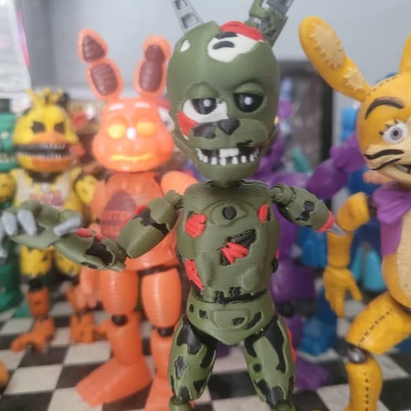 Scraptrap Articulating Figure COLOR FNAF Five Nights at Freddy’s - Etsy