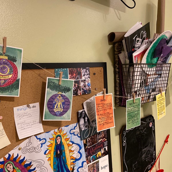 O Antiphons Christmas Ornament Illustrations With O Come, O Come ...