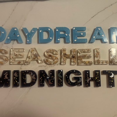 SEA Glass-sensory Alphabet Letters - Etsy