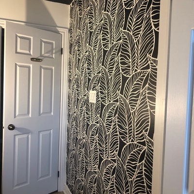 Tropical Escape Wall Stencil LARGE WALL STENCILS Instead of Wallpaper ...