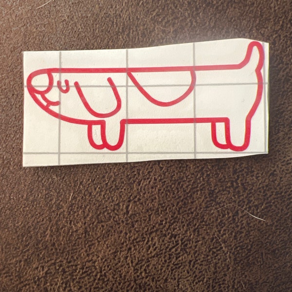 Longdog Car Vinyl Decal - Long Dog Sticker - Bluey Search - Use on Car ...