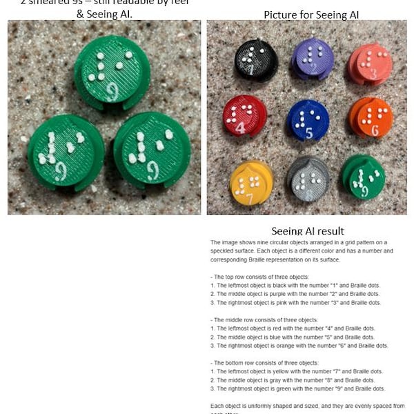 Braille Sudoku Set for the Blind, Tactile Playing Board With Braille ...