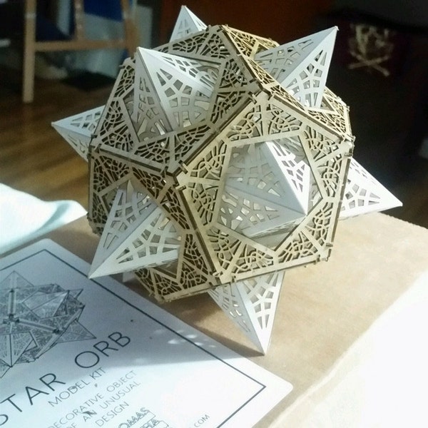 Sacred Geometry Model Kit, Makes One Star Orb Dodecahedron, Unique Gift ...