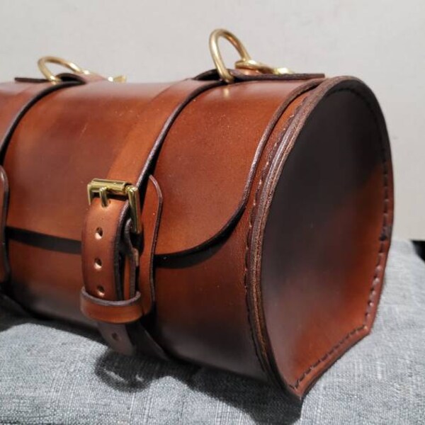 Bali Bag Leather Pattern: Leather Barrel Bag, DIY Bali Bag, Easy ...