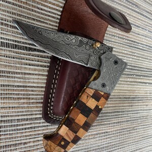 EDC Mini Cleaver/ Handmade Damascus Steel/ Bushcraft Knife/ | Etsy