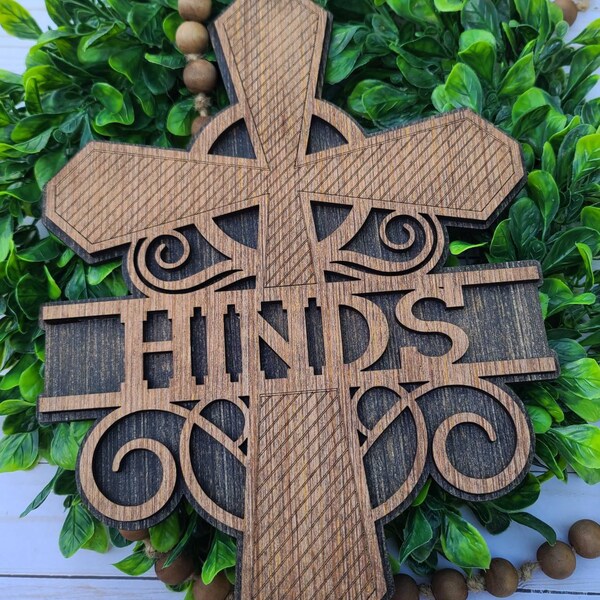 Split Letter Cross Monogram - Digital Laser Cut File - SVG - Glowforge ...