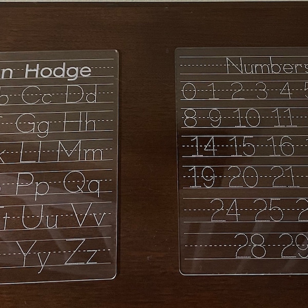 Acrylic ABC Dry Erase Letter Tracing Board Kids Homeschool - Alphabet ...